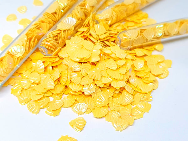 Yellow Pearl Glitter shells – Unicorn Lab