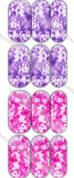 Pink & Purple Tie Dye Waterslide Decals – Unicorn Lab